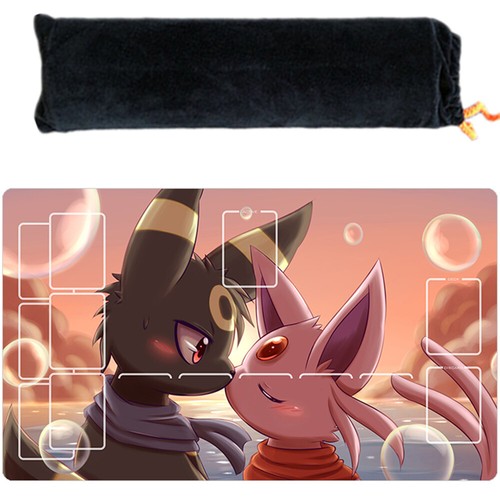Umbreon Eevee Pokemon Playmat TCG Card Game Gaming Desk Mat Mouse Pad ...