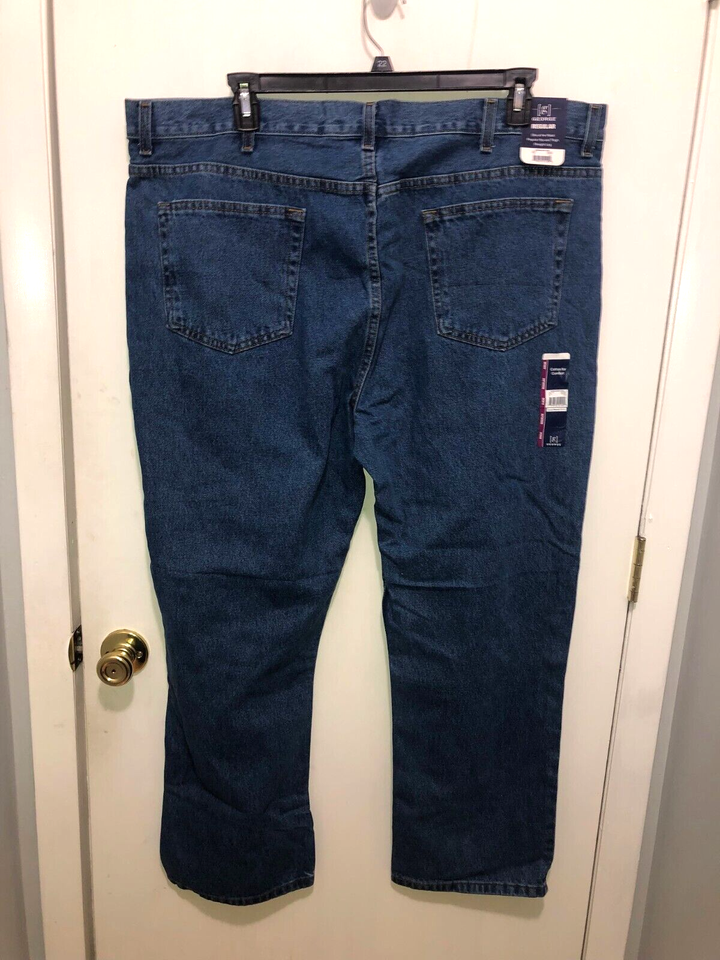 NEW George Regular Fit Straight Leg Mens 44X30 Denim Blue Jeans | eBay