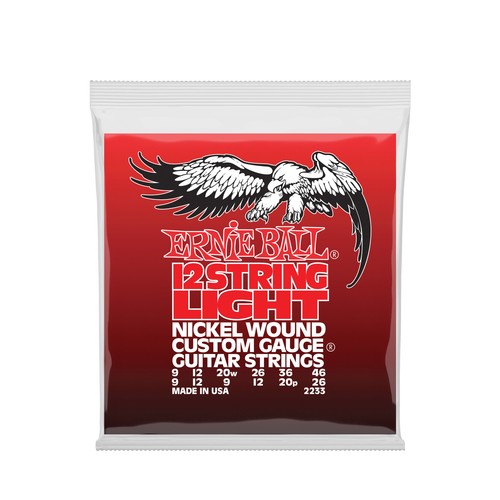 Ernie Ball Light 12-String Nickel Wound Electric Guitar Strings - 9-46 ...