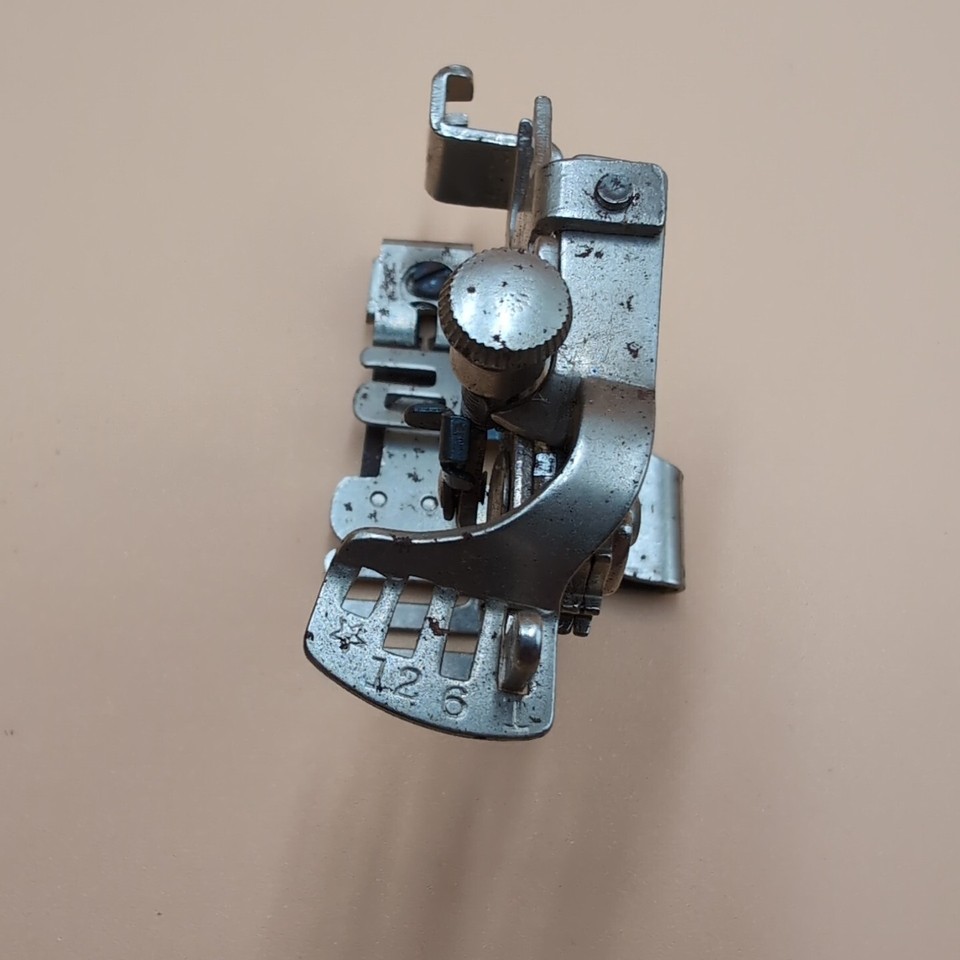 Vintage Singer #1261 Adjustable Foot Ruffler Sewing Machine Attachment ...