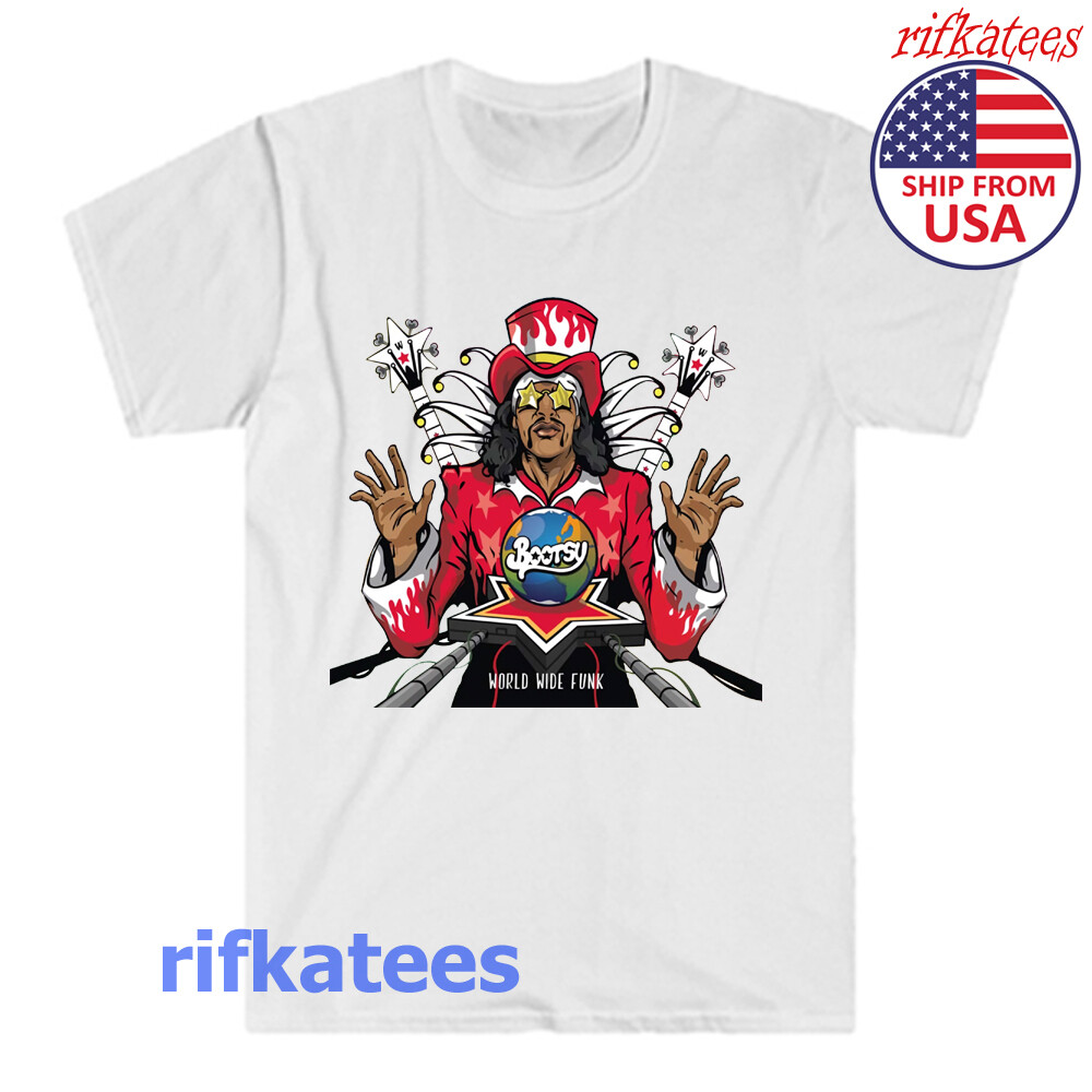 Bootsy Collins World Wide Men's White Size S to 5XL | eBay