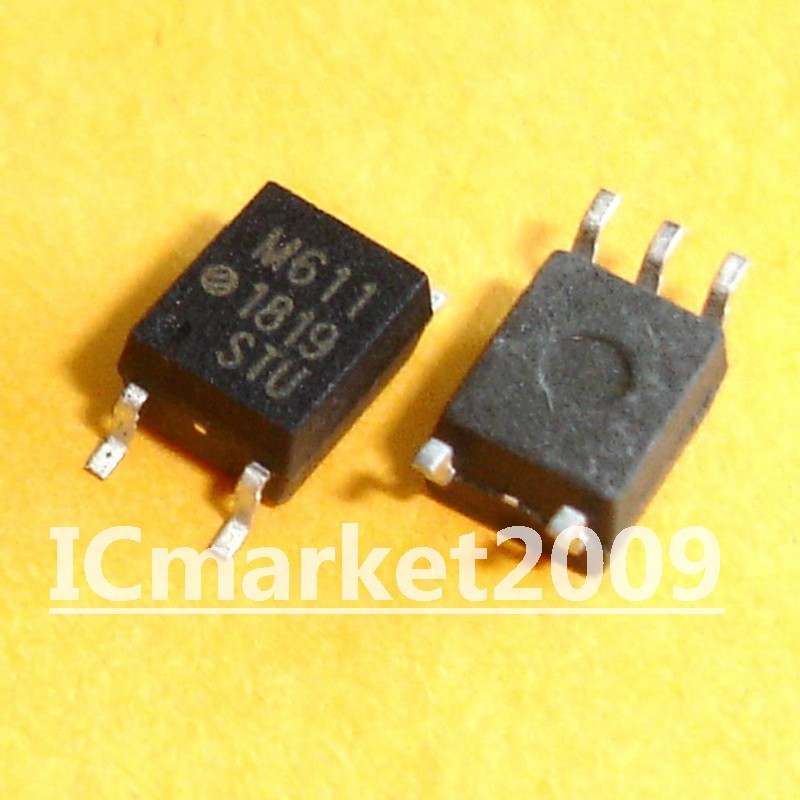 10 PCS HCPL-M611 SMD5 HCPLM611 M611 High CMR, High Speed, Logic Gate ...