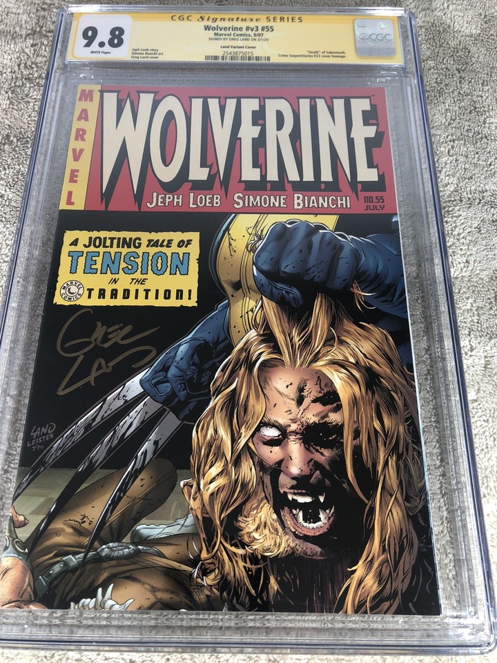 Wolverine 55 CGC SS 9.8 Land EC Horror Crime Suspenstories 22 Variant 9 ...