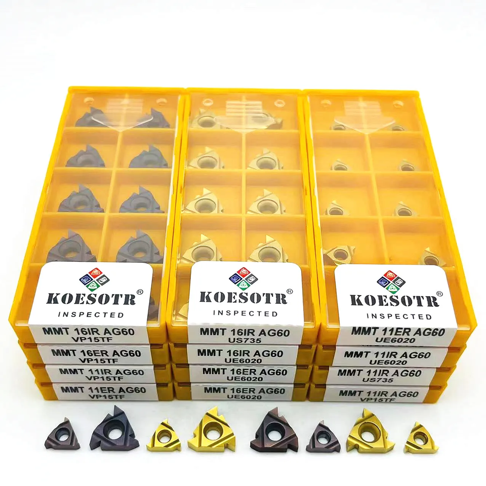 Carbide Thread Insert MMT 11ER 11IR 16ER 16IR AG60 Thread Cutting Tool ...