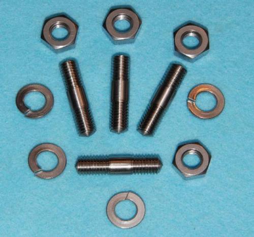 Triumph Stainless Rocker Box Studs 350/500 Unit + nuts E3858 Cafe Racer ...