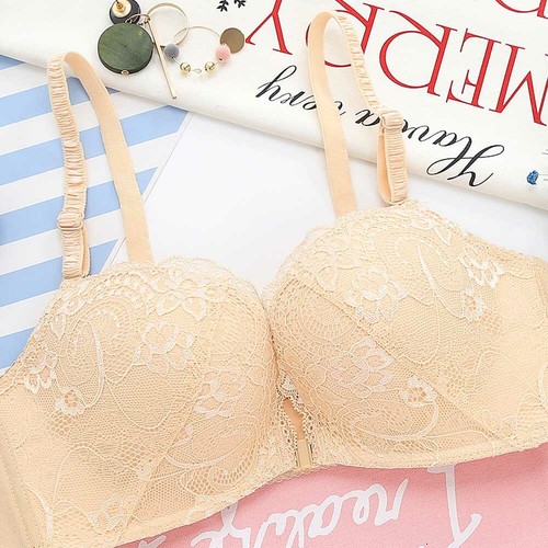 UK Wireless Bras 30-40AAA AA ABC Front Closure Lingerie Push up Bra ...