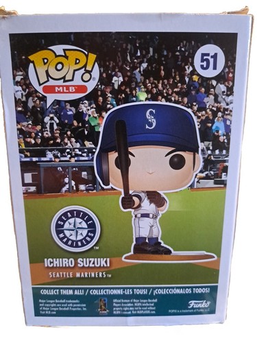 Funko Pop! Vinyl: Ichiro Suzuki - Seattle Mariners Baseball Club (SMB ...