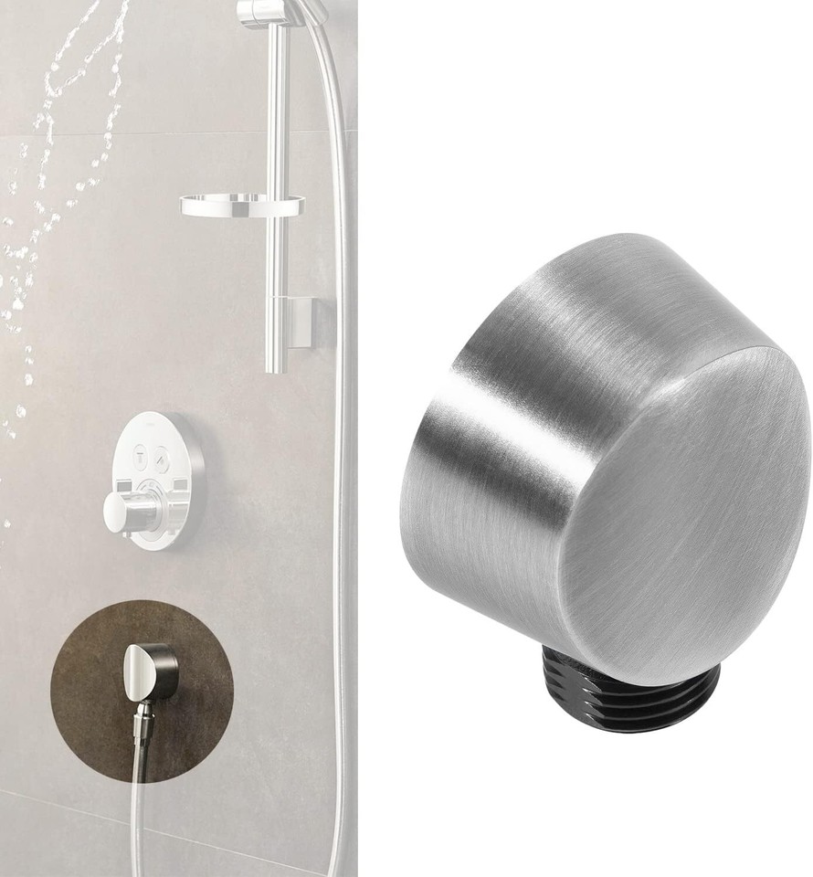 For Moen A725BN Round Drop Ell Handheld Shower Wall Connector Brushed ...