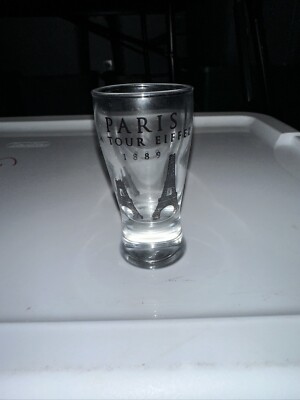 Paris Shot Glass France Souvenir Eiffel Tower | eBay