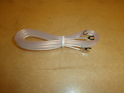 Flat Twin Lead Antenna Wire Clear,300 Ohm 6 Ft Long,For TV & FM, NEW | eBay