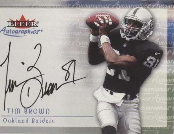 2000 Fleer Tradition - Autographics Tim Brown (AU) for sale online | eBay