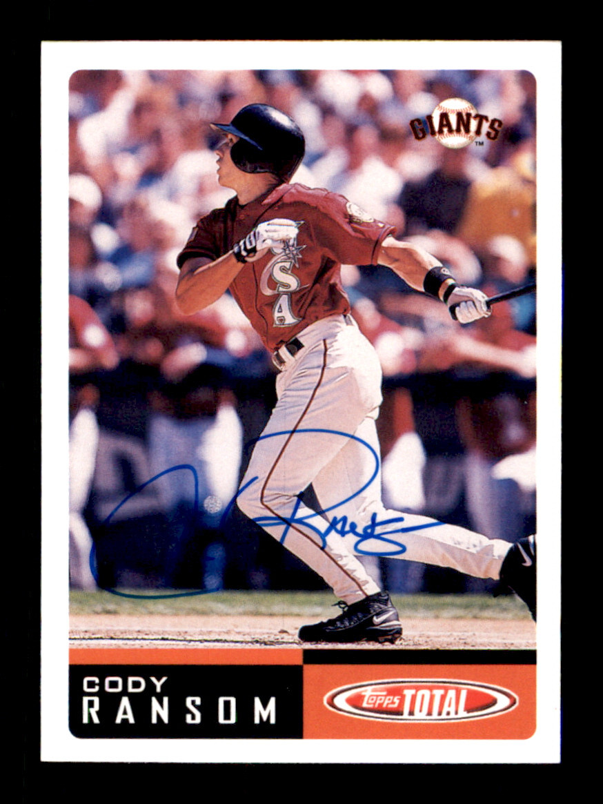 2002 Topps Total - Cody Ransom - On Card Autograph | eBay