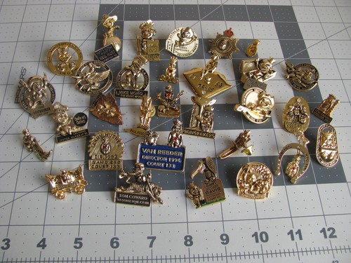 Vintage lot 31 LAPEL TIE Tack Pins ROYAL ORDER OF JESTERS Shriner ...