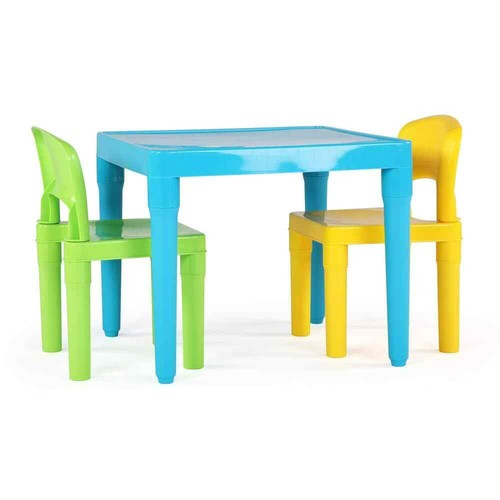 3-Piece Kids Set Playtime, Aqua, Plastic Table and Chair | eBay