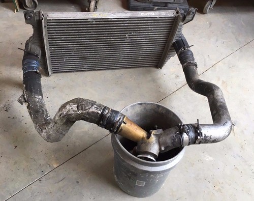 7.3 OBS Powerstroke Intercooler Kit W/ OEM FORD 6.0 Intercooler Early ...