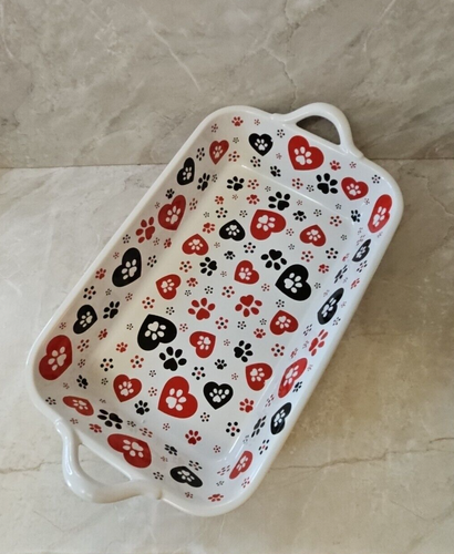 Temp-tations Seasonal Rectangle baker w/ strap handles 2.0 qt 11" x 7 ...