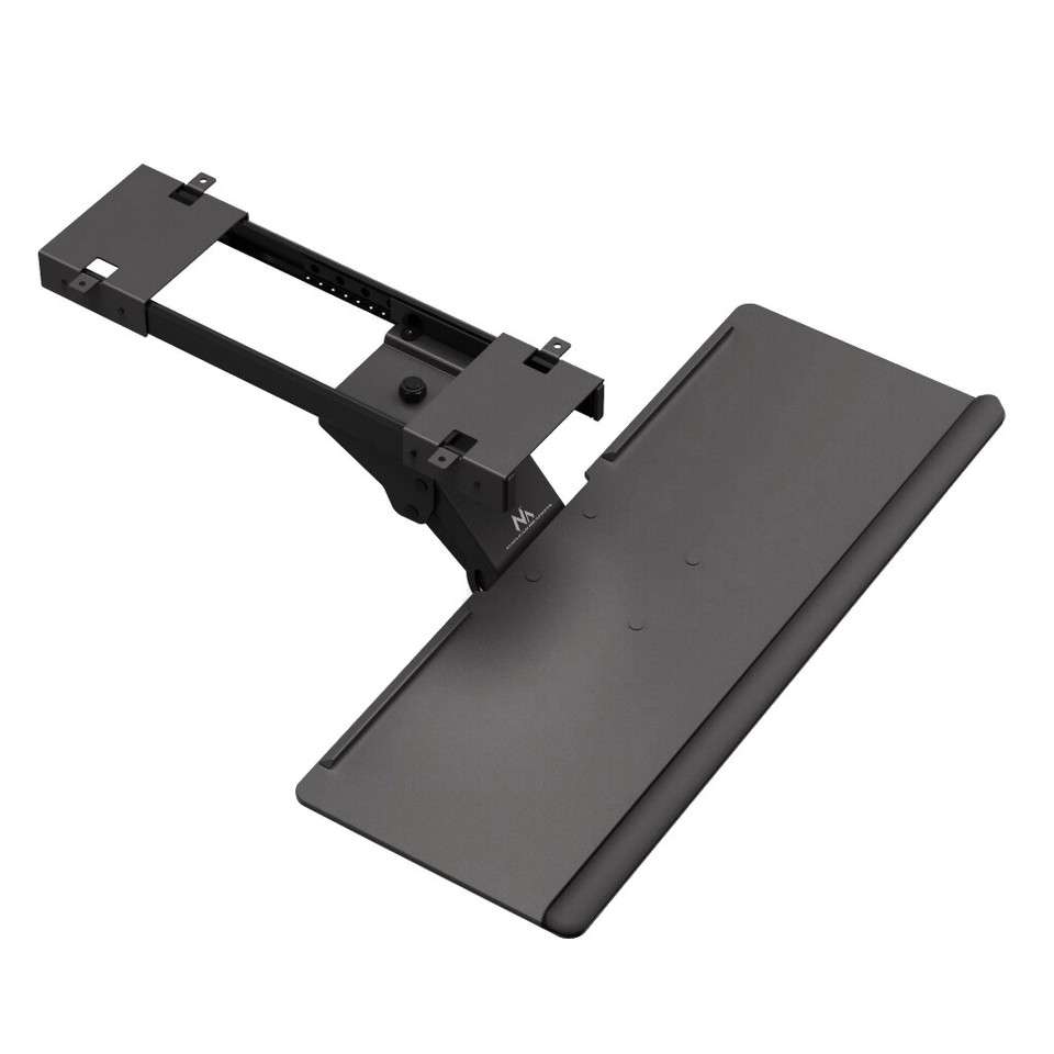 Keyboard Tray Shelf Mount Under Desk Steel 67cm Tilting Retractable ...