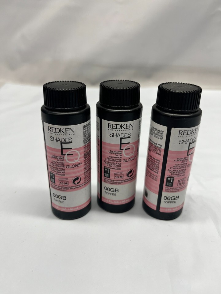 Lot of 3 - Redken Shades EQ Hair Color, Level 6 Shades - 2oz - Choose ...