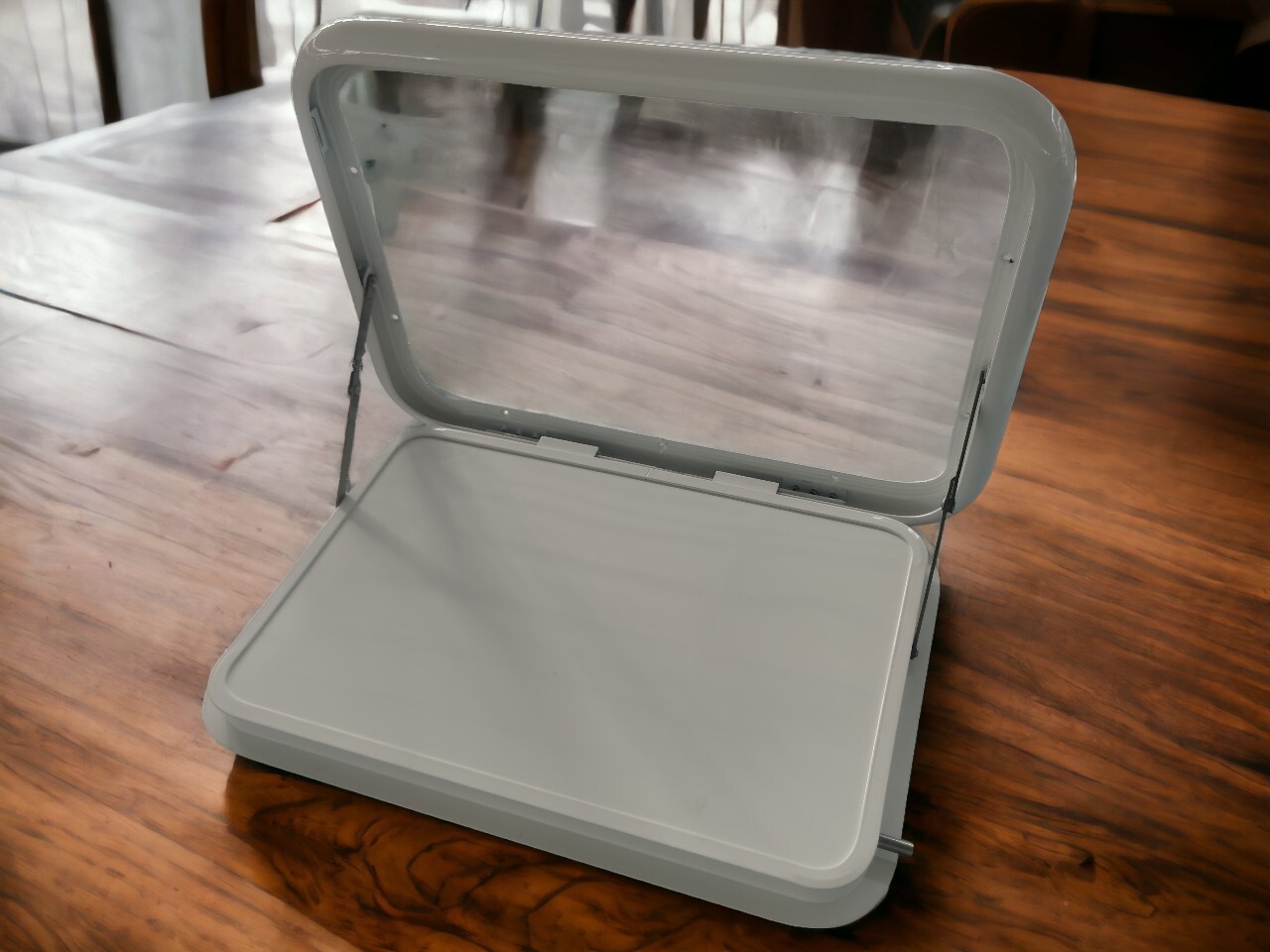 CARAVAN FOLDOUT TABLE PICNIC TABLE 500mmX350mm KEYLESS ALUMINIUM WHITE ...