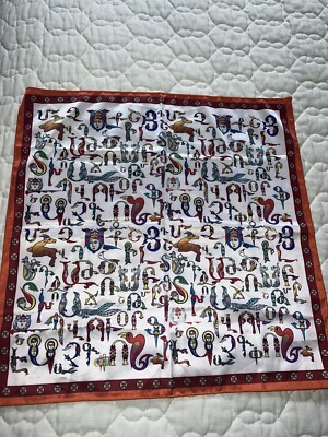 Aybuben scarf • Armenian Alphabet. Armenian Trchnakir Scarf. 17X17 | eBay