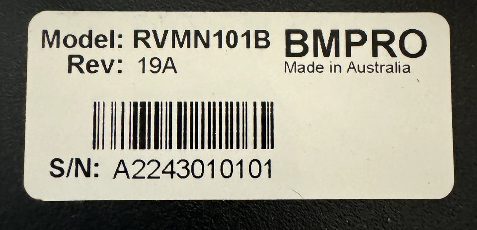 BMPRO RVMN101B RV MASTER NODE Control PANEL