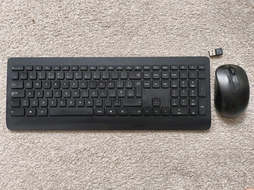 Microsoft Wireless Keyboard Mouse Desktop 900 Keyboard with USB for PC ...