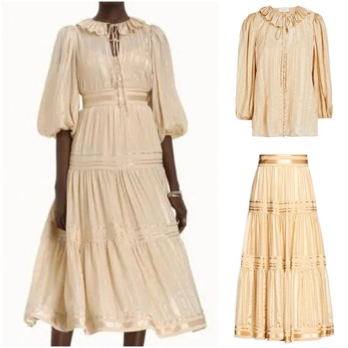 Zimmermann Set Size 0/AU 8/US 4 Silk Blouse & Skirt | eBay