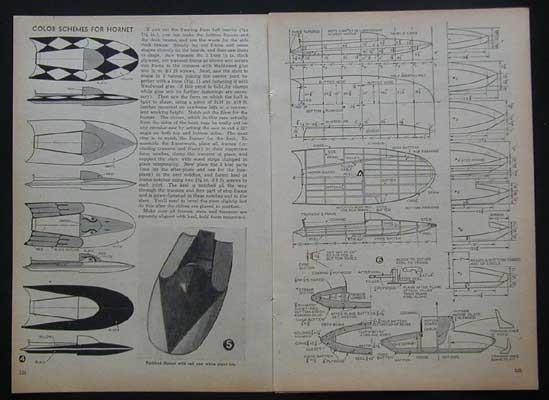 11' Racing Hydroplane Class B or C *Hasty Hornet* 1951 HowTo build ...