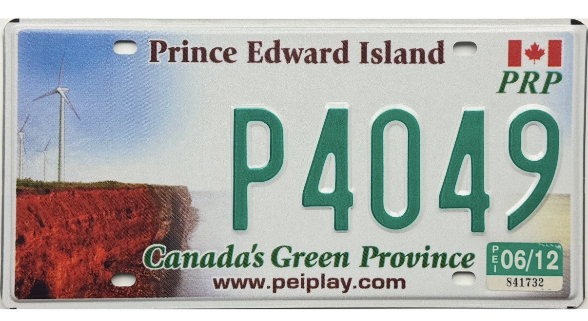 *99 CENT SALE* 2012 Prince Edward Island PRP TRUCK License Plate #P4049 ...