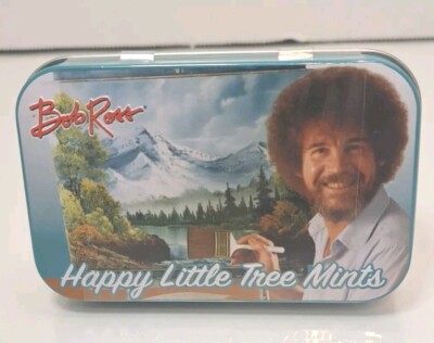 Bob Ross Happy Little Tree Mints With Collectible Tin - 1.5 Ounces ...