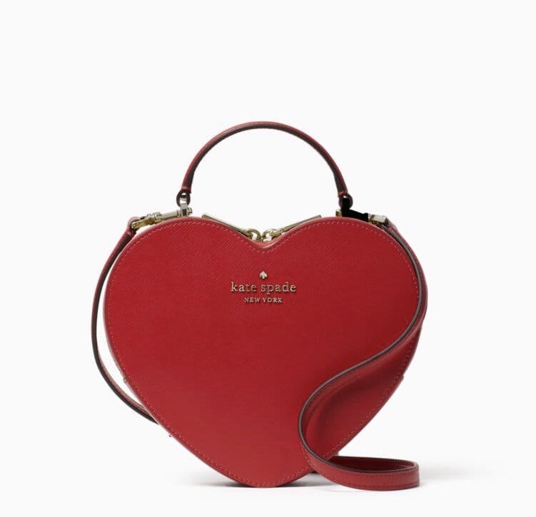 NWT Kate Spade New York Love Shack Heart Purse ️- Candied Cherry | eBay