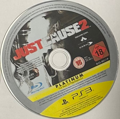 Just Cause 2 Platinum PS3 Sony Playstation 3 PAL EU UK Region - Disc ...