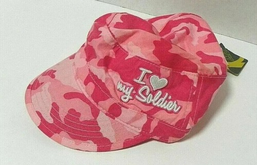 ML Caps Pink Camouflage Military Cap I Love my Soldier Army | eBay