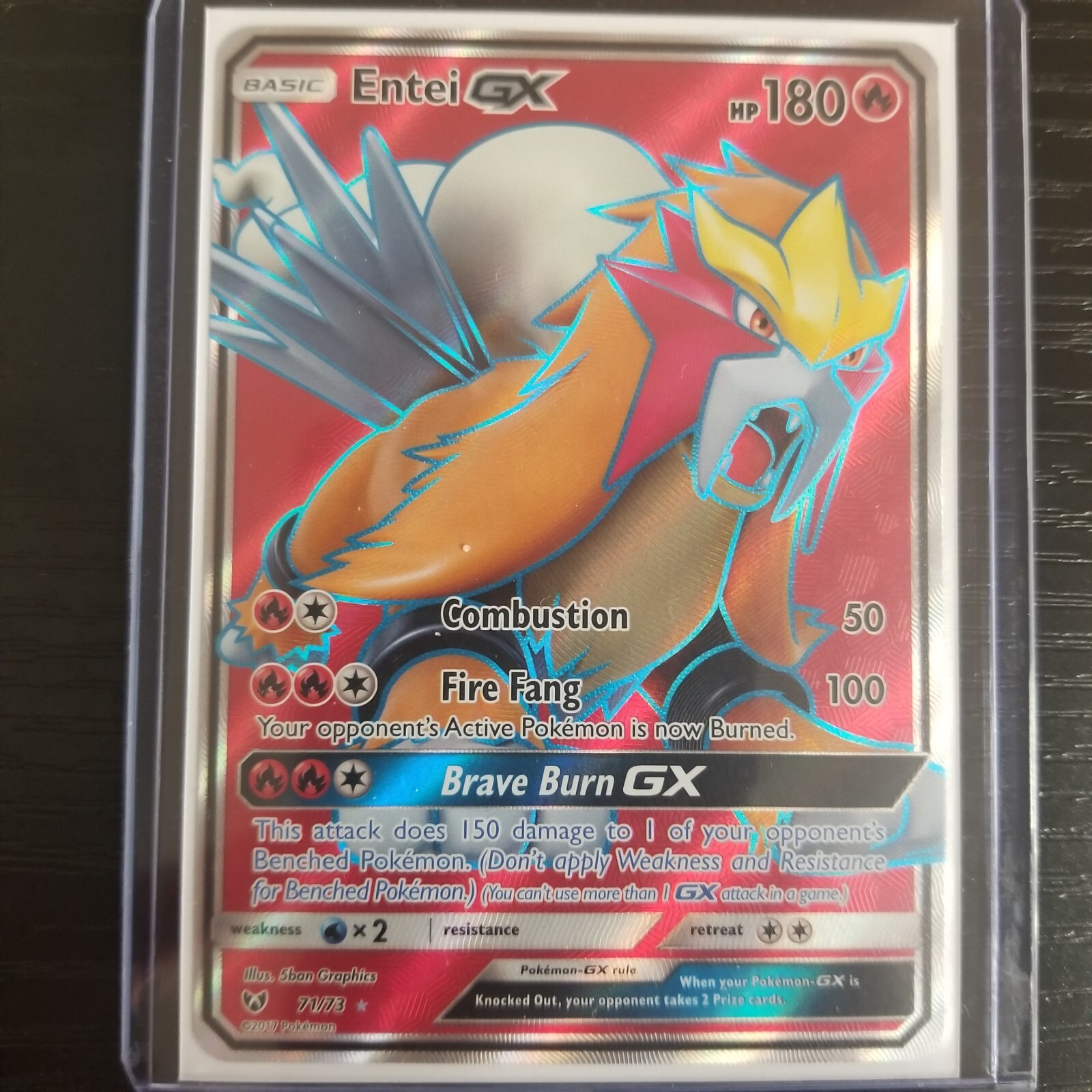Entei GX 71/73 Pack Fresh NM Full Art Holo Ultra Rare Shining Legends ...
