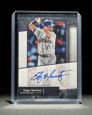 2024 Topps Museum Collection Edgar Martinez Autographed Pink Card AAEM ...