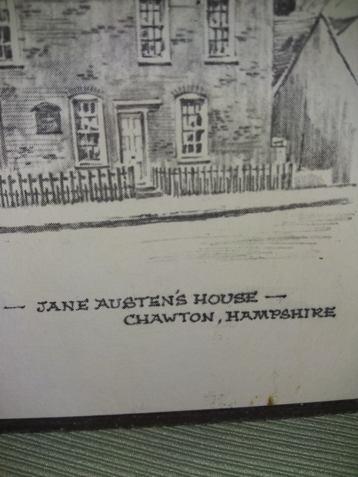 Kenneth A. Bromley Jane Austen's House England VTG Print on Wood 6" x 8 ...