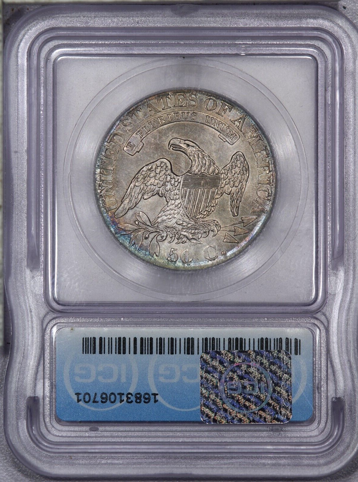 1827 Capped Bust Half Dollar 50c O-135 ICG AU58 Details - Beautiful ...