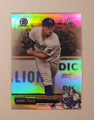 2017 Bowman Draft #BDC-59 Daniel Tillo Chrome Refractor Kansas City ...