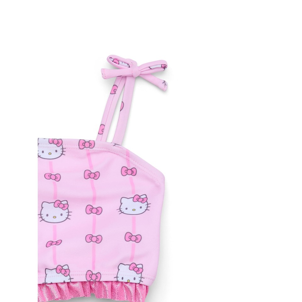 Hello Kitty Character Toddler Girl Two-Piece Shimmer Tankini Swimsuit ...