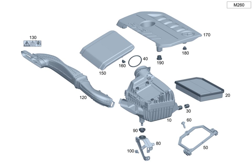 Genuine Mercedes-Benz Air Intake Hose 260-090-23-00 | eBay