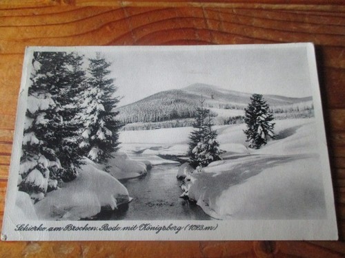 SCHIERKE AM BROCKEN BODE MIT KÖNIGSBERG POSTKARTE 1143 NACH SCHWERIN ...