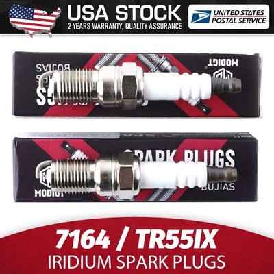 NEW 2pcs Fit FOR NGK 7164/TR55IX Spark Plug Laser Iridium OEM High ...