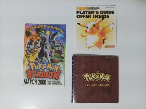 Pokémon Yellow Pikachu Edition Gameboy Manual & Inserts Only DMG-APSE ...