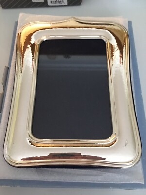 NEW LUNT Sterling Silver Beautiful Crown Frame 4" x 6 brand new in box ...