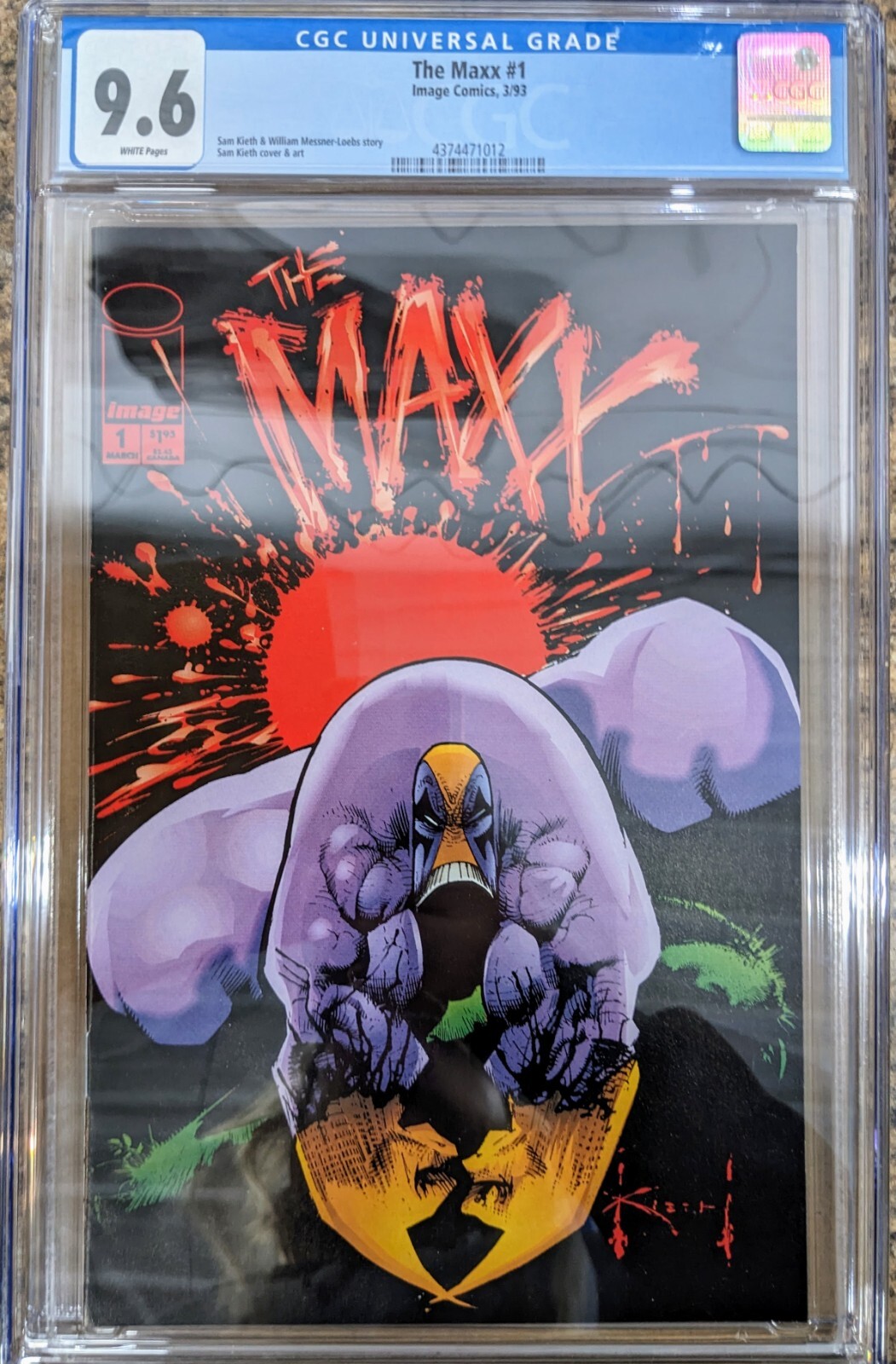 THE MAXX 1 CGC 9.6 3/93 KEITH & MESSNER-LOEBS STORY IMAGE COMICS KEITH ...