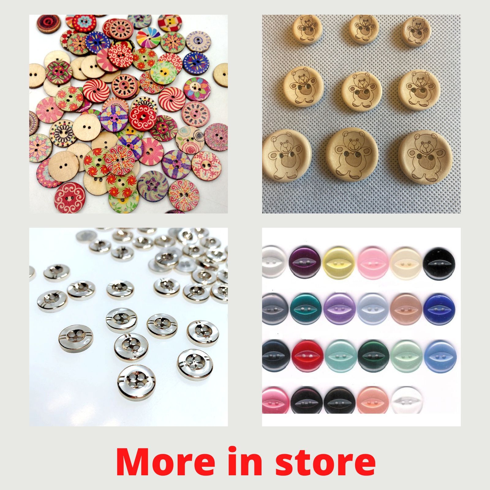 11.5mm 4 Hole Patten Brown Resin Button Flat Buttons Aran Baby Knitted ...