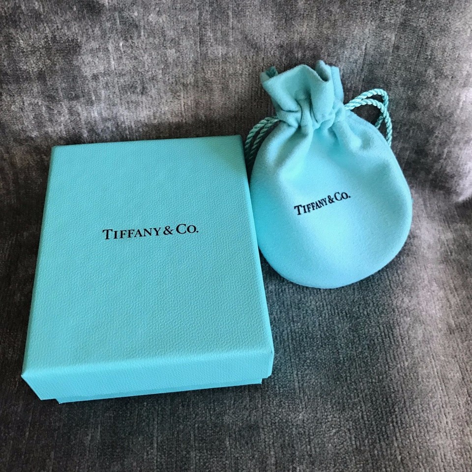 Tiffany & Co NEW Empty Blue Box Suede Pouch Gift Bag Polishing Cloth ...