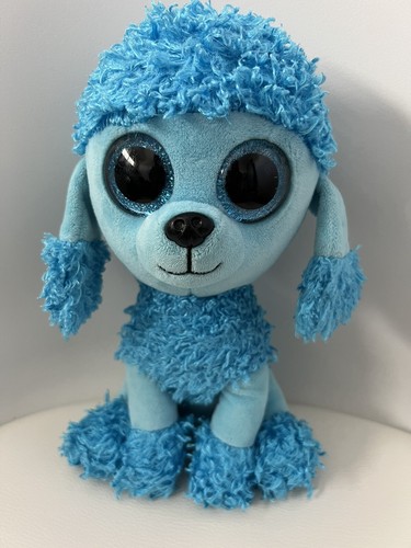 Ty Beanie Boos MANDY the POODLE Blue Plush - 9 inch/24cm Medium - VGC ...