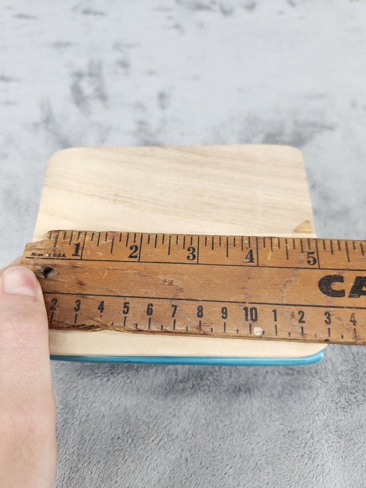 IQ Accessories Porcelain Food Storage With Wood Cover Teal 3x4x5 | eBay