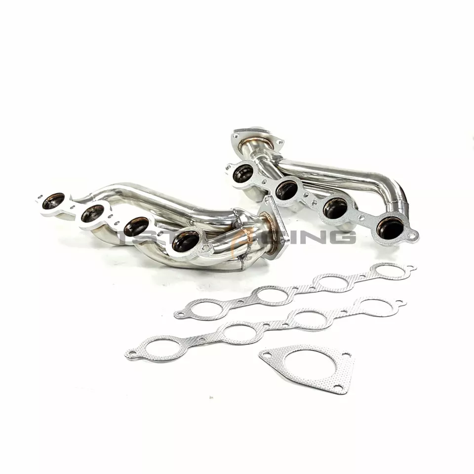 Pair Exhaust Headers for Cadillac Escalade Hummer H2 5.3L 6.0L 6.2L ...